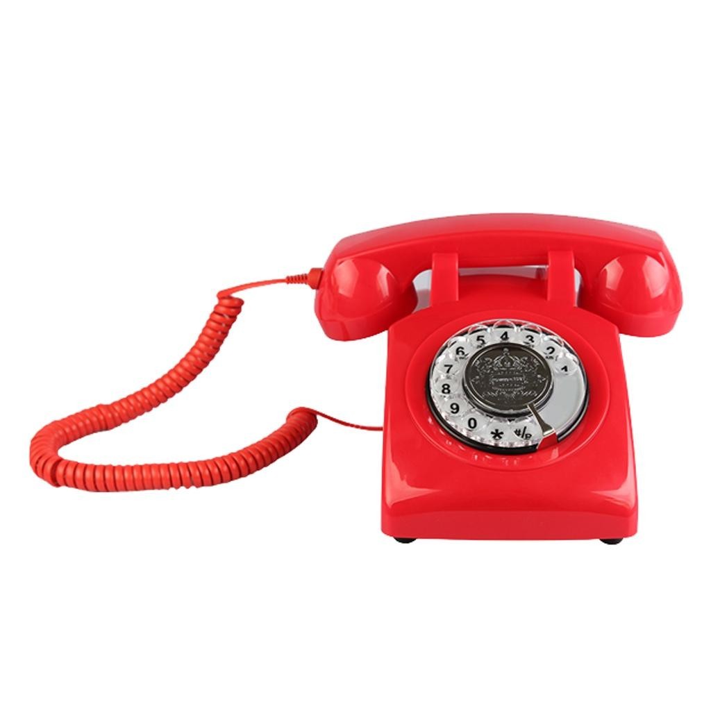 [uywovvs] Retro Rotary Dial Home Phones, Old Fashioned Classic Corded ...