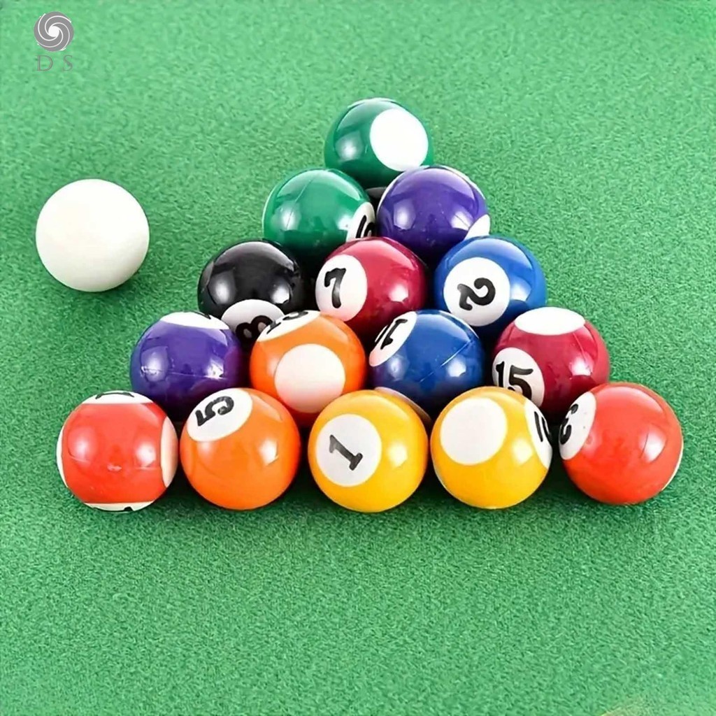 Small Billiard Balls Set American Number Resin Pool Ball Replacement ...