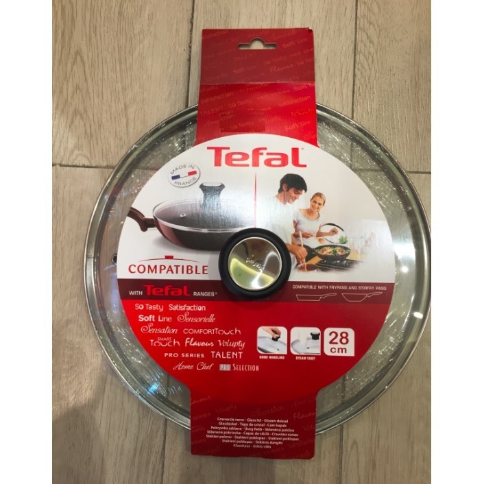 ♀﹍30cm French Original Import Tefal Tefal Frying Pan Wok Lid 28cm with Air Outlet 20cm Silicone ...
