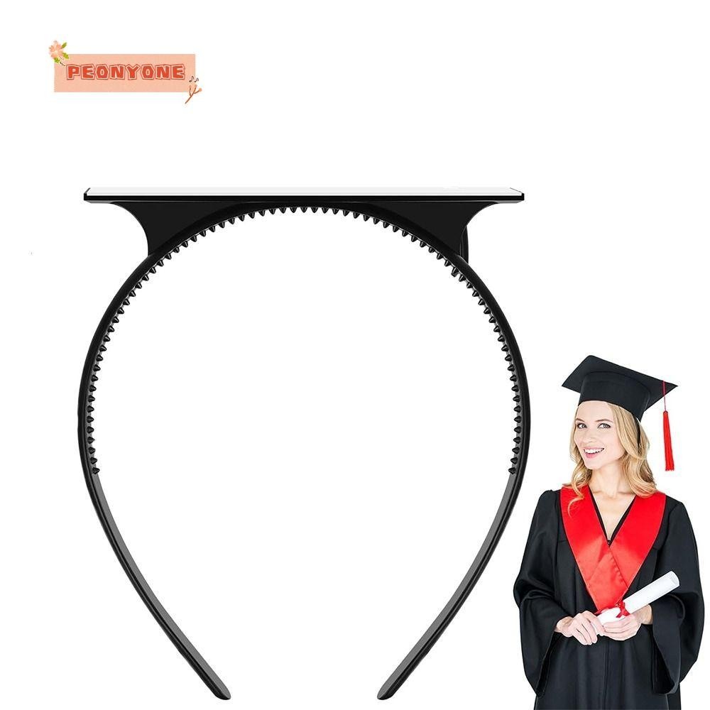 PEONYR Graduation Cap Headband, DIY Fixed Hair Hoop Fixed Hat ...