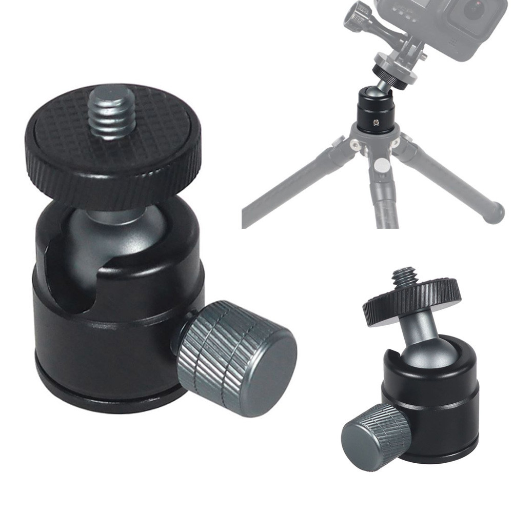 XT-XINTE Mini 360 Ball Head Tripod Adapter W Lock Knob 1/4 Screw for ...
