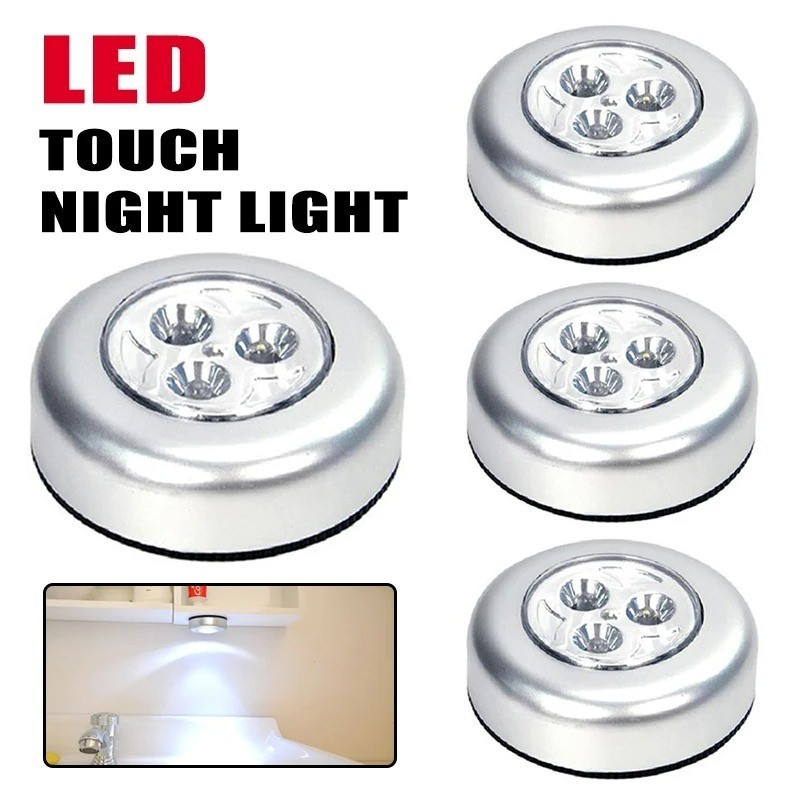 Mini LED Touch Night Light / Self Adhesive Wireless Cabinet Lamp ...