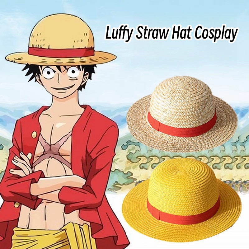 Luffy Hat Cosplay Straw Hat Luffy Japanese Anime Cosplay Straw Hat ...