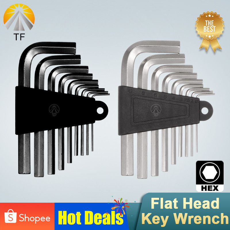 Hex Allen wrench hexagon type Hexagonal wrench set Portable 9L Handle ...