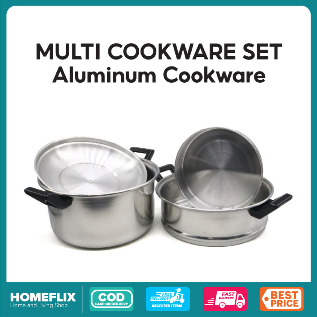 Homeflix Royal Crown Aluminum Multi Cooker Set 24cm High Quality ...