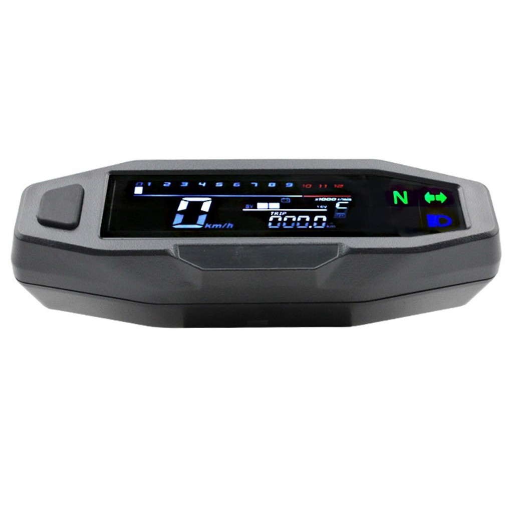Motorcycle Speedometer Digital Display Tachometer Mph/Km/H Digital ...