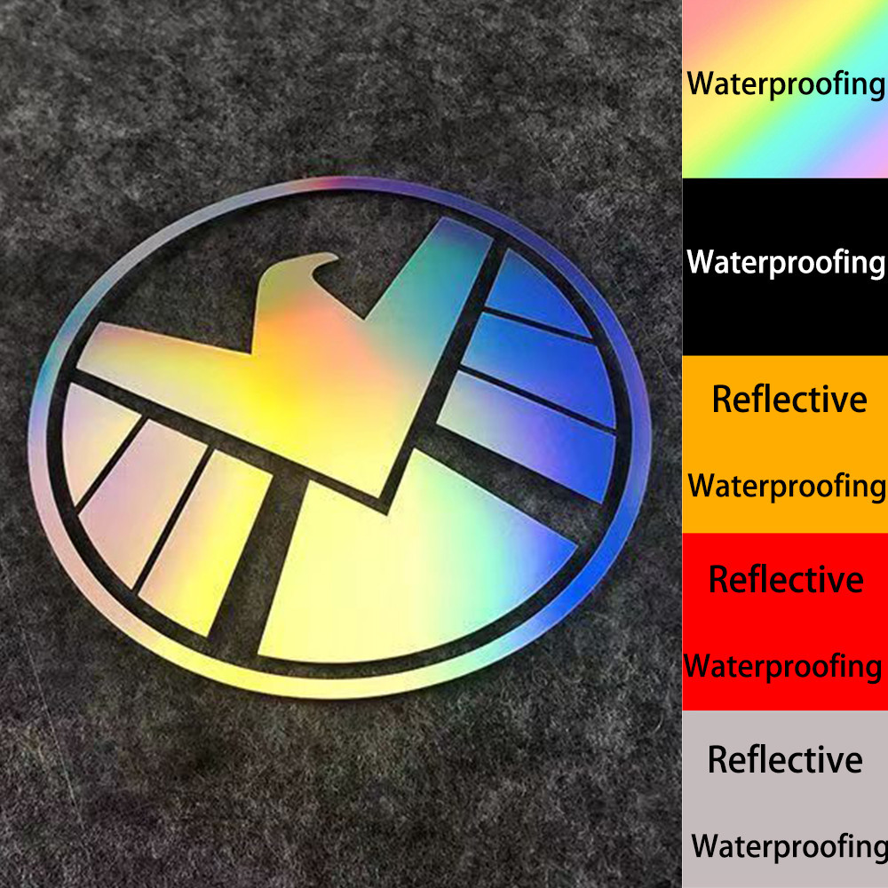 Unique Simple Stickers Laser Colorful Engraved Decals Avengers LOGO ...