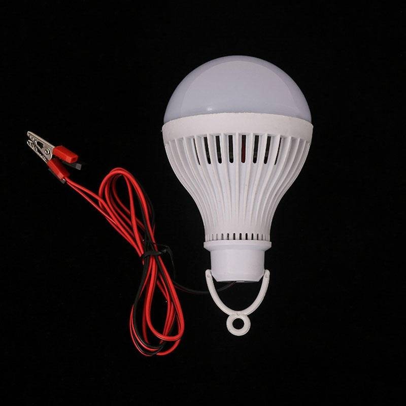 12V LED Bulb with Wire and Clip Camping Garden Lighting Bulb Car Use ...