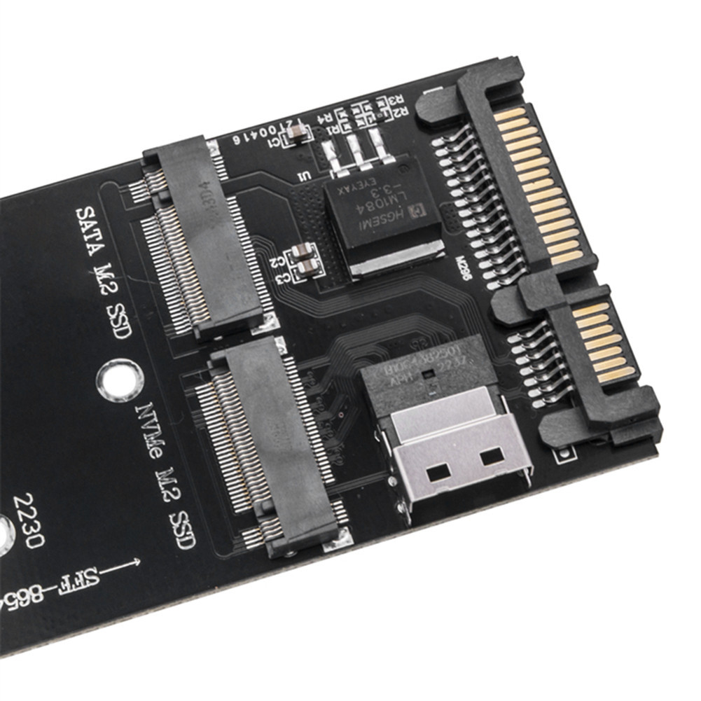 M.2 To SATA Adapter SFF-8654 To M2 NVME SSD Converter Riser Board for ...