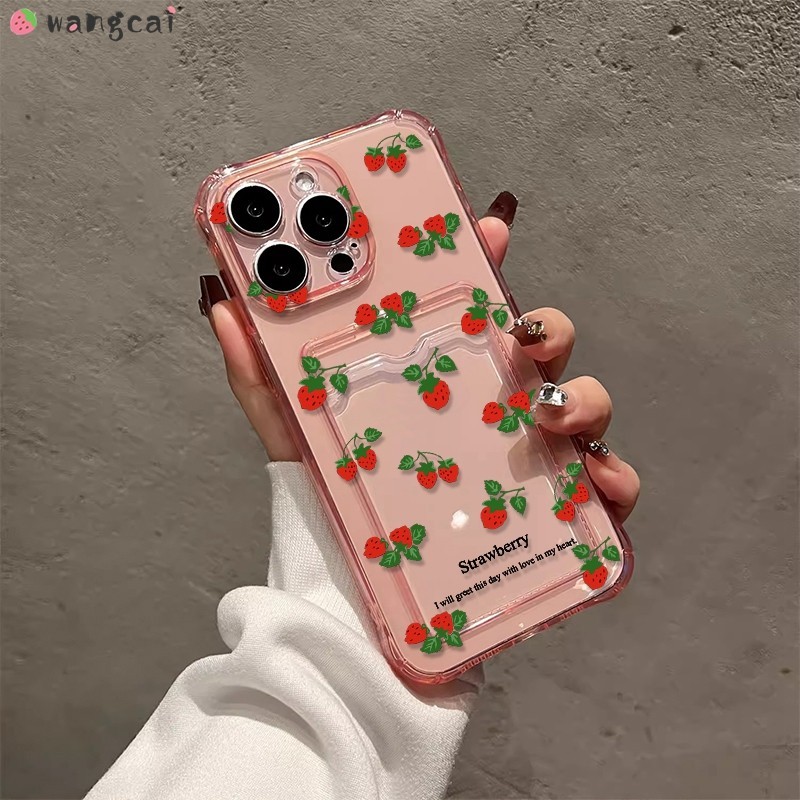 Card Holder For Realme C21Y C20 C15 C12 C11 C2 C1 Phone Case Red ...