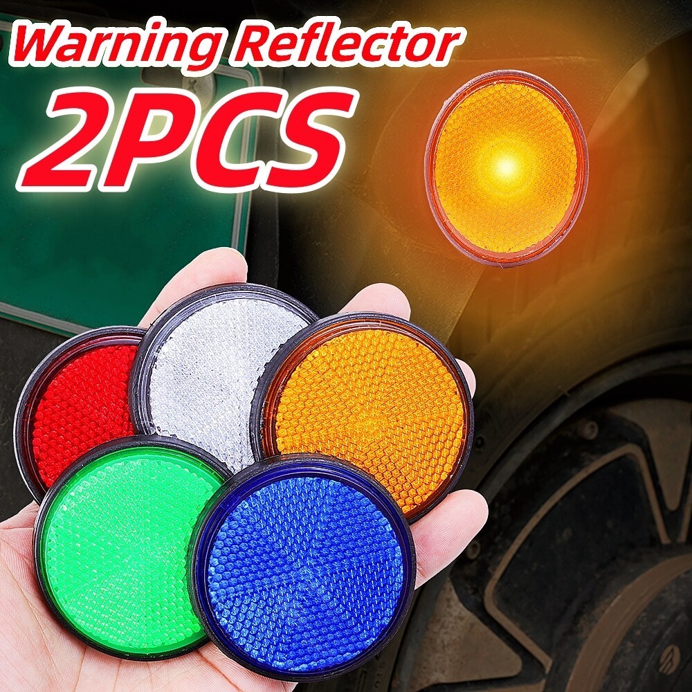 ★Y-Motorcycle Circular Reflector Night Plastics Light Refraction Trucks ...