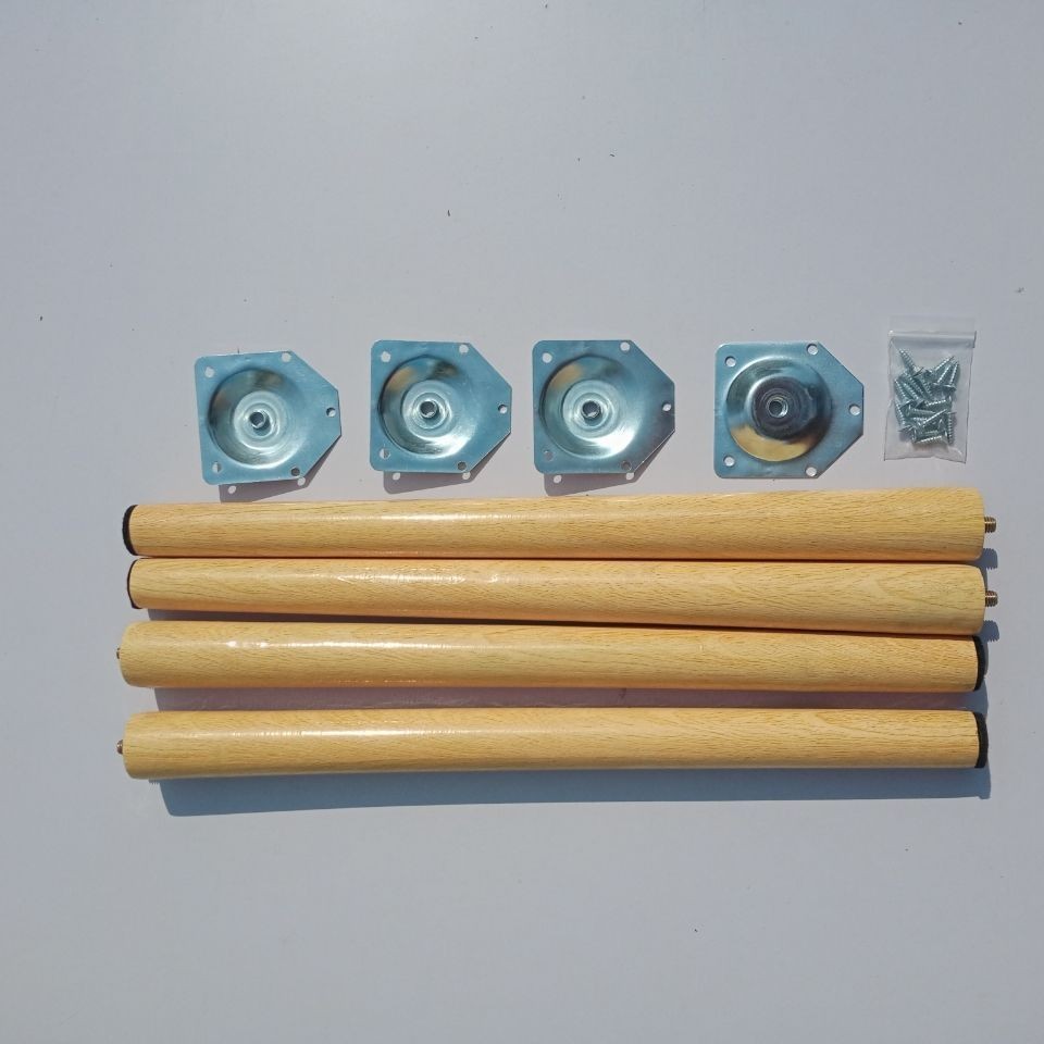 Solid Wood Table Leg Bracket Dressing Table Accessories Fixed Wood legs ...