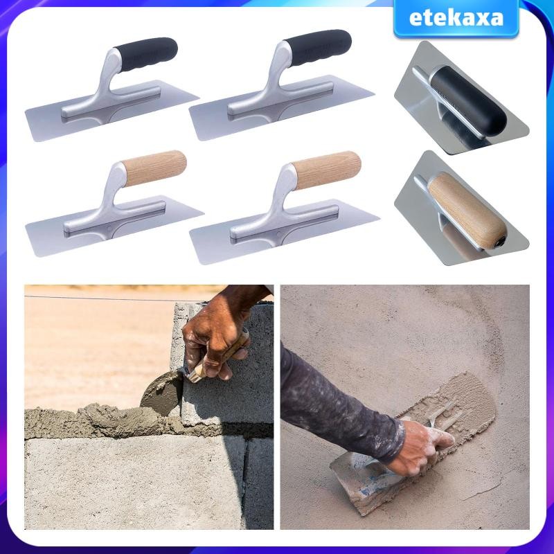 [Etekaxa] Masonry Trowel Flat Drywall Trowel Wall Construction Filling ...