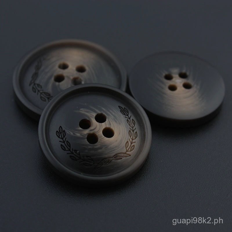 High-End round Brown Brown Coat Buttons Windbreaker Button Suit Button ...