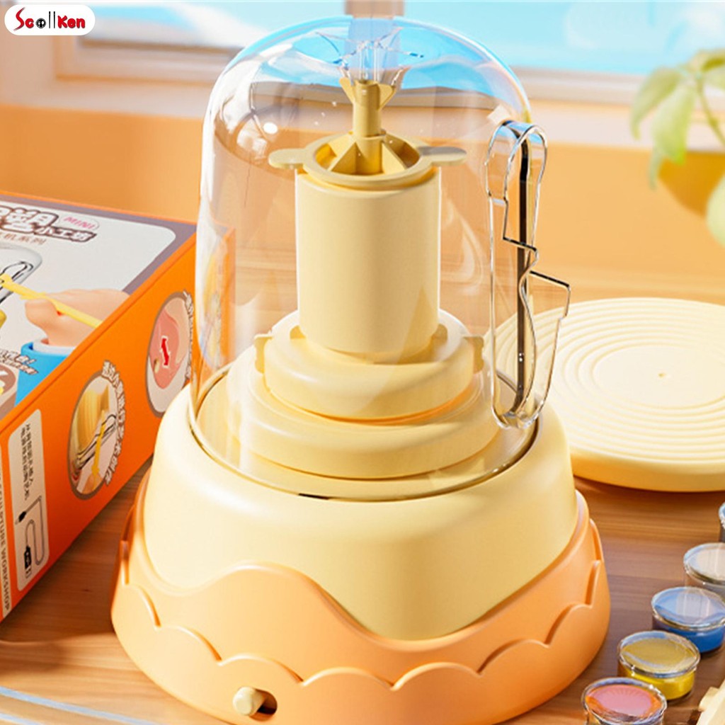 Handmake DIY Ceramic Pottery Machine Hand-Painted Embryo Drawing ...