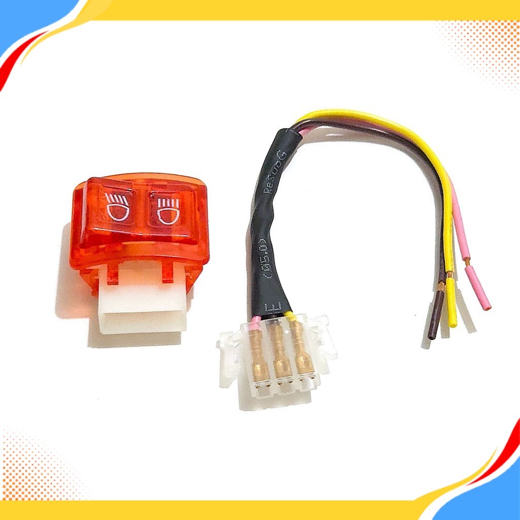 Universal Headlight Switch for Honda Wave 100/125 – Hi/Low Beam, Easy ...