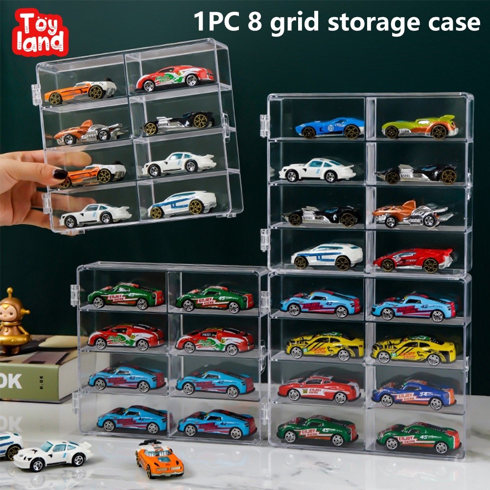 ToyLand Acrylic Toy Car Storage Box Display Cabinet Durable Transparent ...