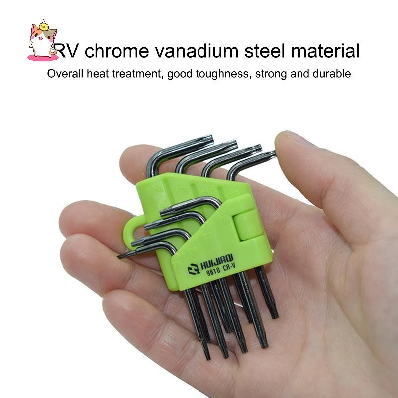 Torx Screwdriver T5 T6 T7 T8 T9 T10 T15 T20 8 Pack Special Hexagonal ...