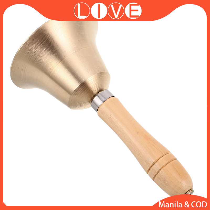 8cm*15cm Brass Hand Bell Loud Call Bell Handbell Desk Ringbell with ...