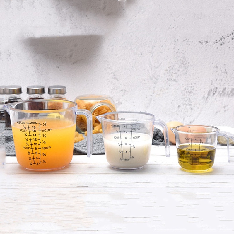 300/600/1000ml Good Cook Clear Measuring Cup With Measurements 3sizes ...