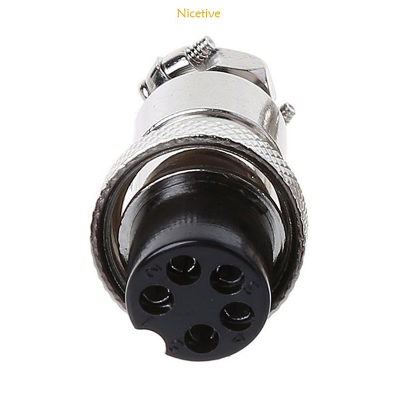 NICE GX16 Aviation Plug Socket 5 Pin 16mm Female Wire Panel Circular ...