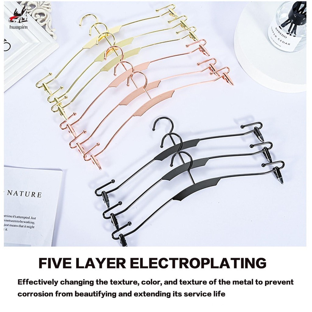 Wardrobe Clothes Hangers With Clips Light Fragrance Moth Proof Hangers ...