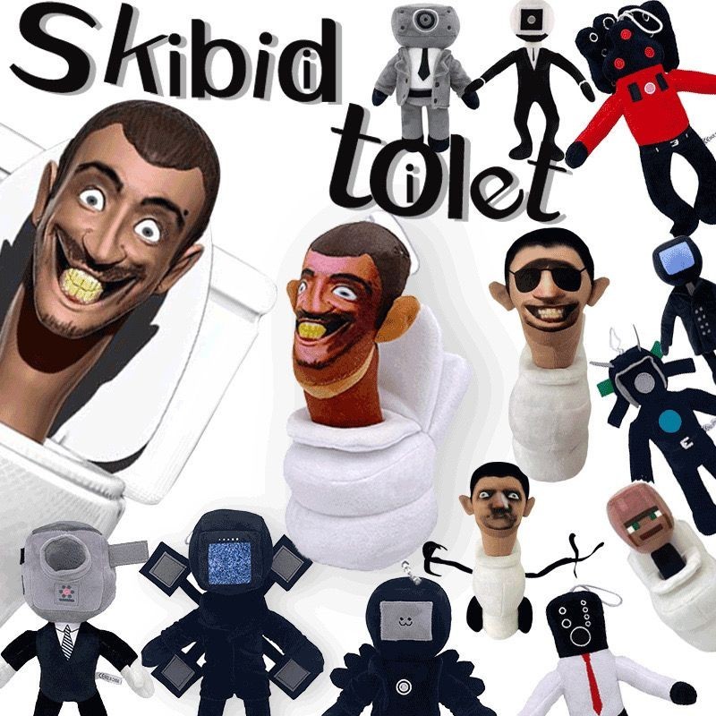 Skibidi toilet toilet Man VS Monitor Audio Man Camera Man Plush Doll ...