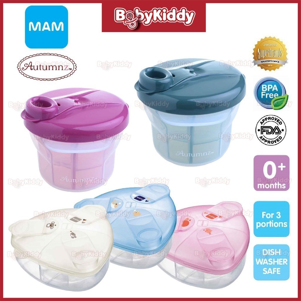 MAM Autumnz Powder Box, Formula Milk Powder Dispenser Stores 40g with ...