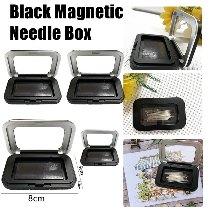 Creative Magnetic Embroidery Needles Storage Case Buttons Pins Suction ...