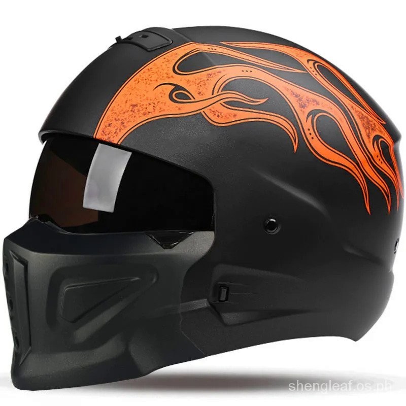 Motorcycle Helmet Combination helmet Full face helmet Locomotive Half ...