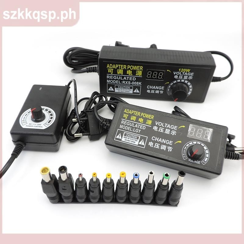 Adjustable Power Supply Adapter AC To DC 3V 12V 5V 6V 8v 18v 24V 9V 24V 1A 2A 3A Universal Volt ...