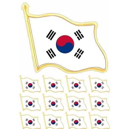 South Korea flag Lapel Pin for Suit Jacket Korea flag pin bulk | Shopee ...