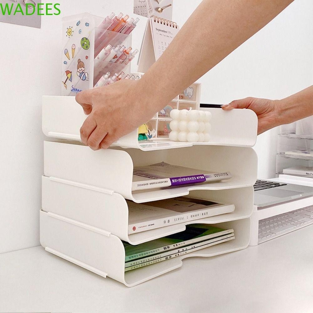WADEES 1 Pcs A4 File Storage Tray, Desktop Organizer File Organizer ...