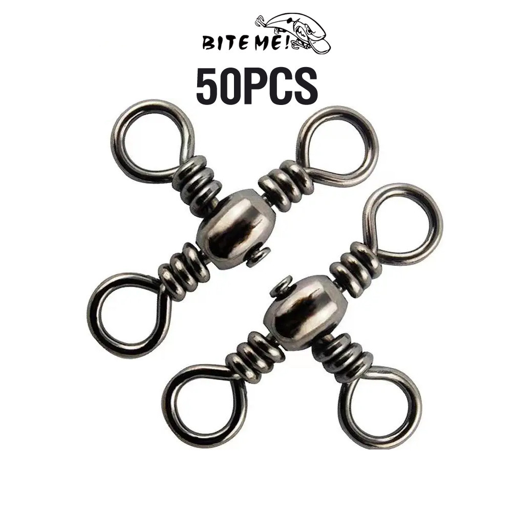 Fishing Connector Fish Swivels Tackle 3 Way Fishing Swivel Saltwater ...