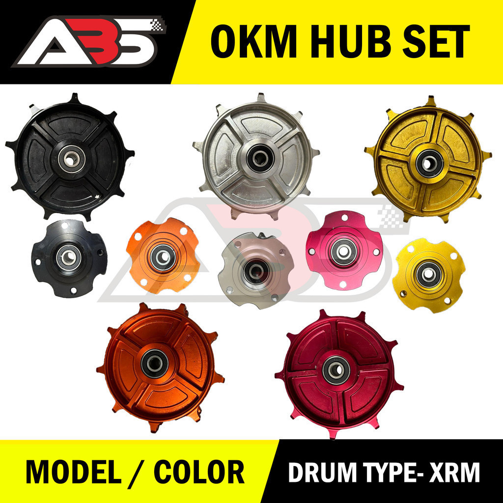 HONDA XRM / WAVE HUB SET DRUM TYPE - OKIMURA ( FLOWER TYPE ) | Shopee ...