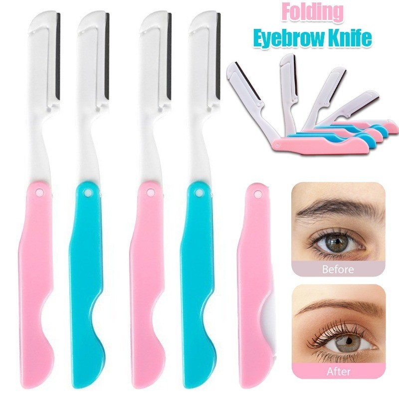 1/2/5/6Pcs Folding Eyebrow Trimmers/Portable Face Hair Remover Razor ...