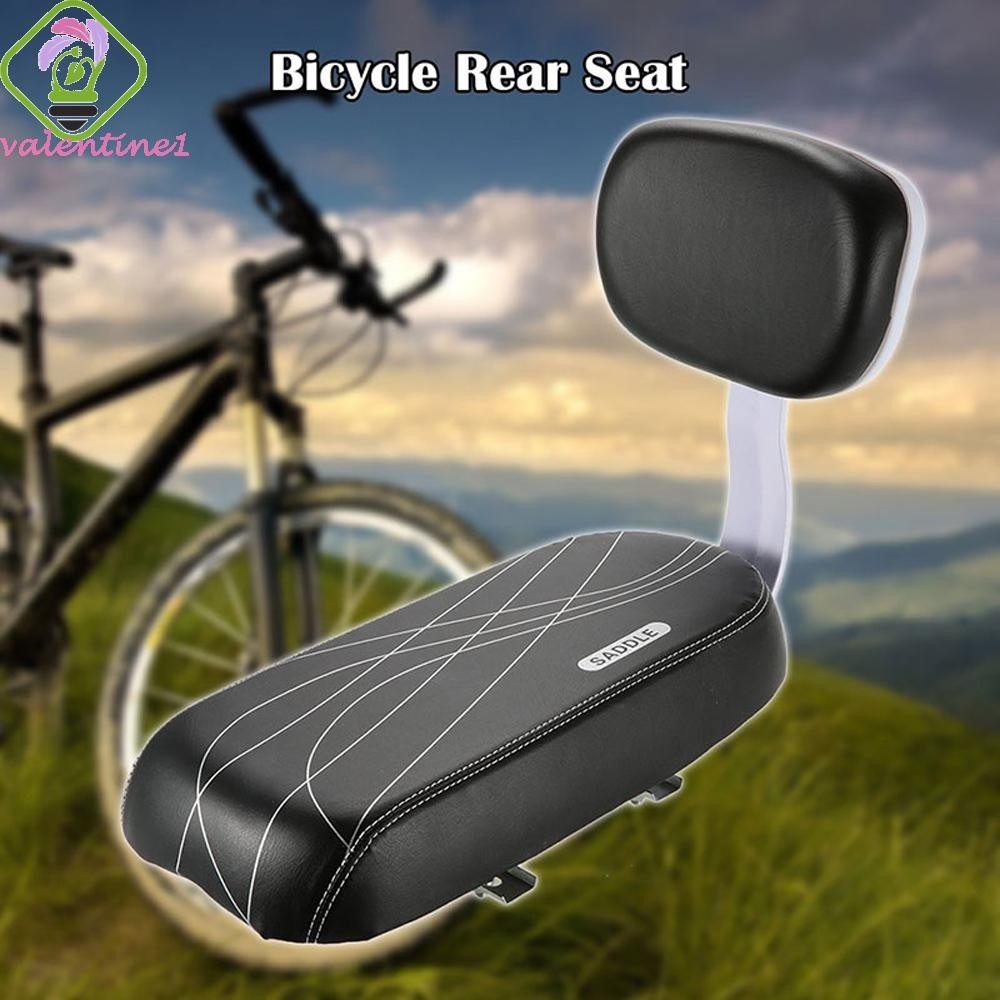 AVALENTINE Bicycle Back Seat Black Comfortable Rest Cushion Bicycle ...