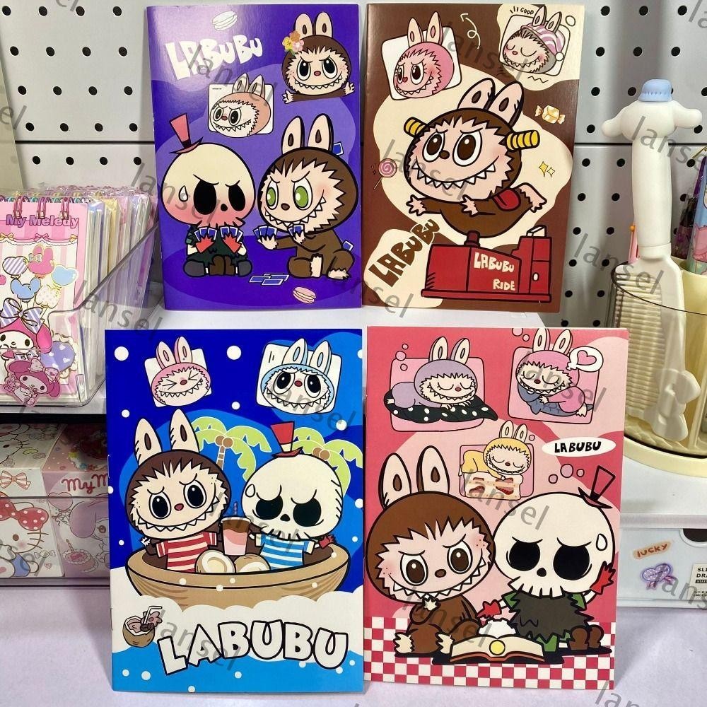 LANSEL Labubu Student Classroom Notebook, Line Book Ins Diary Labubu ...