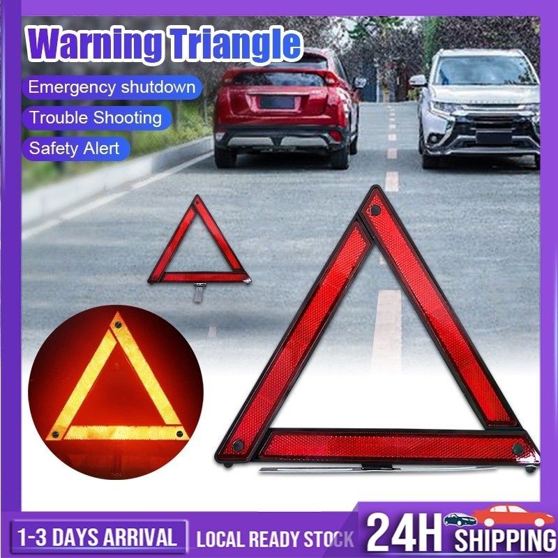 Car Emergency Early Warning Device Warning Triangle Reflective Safety ...