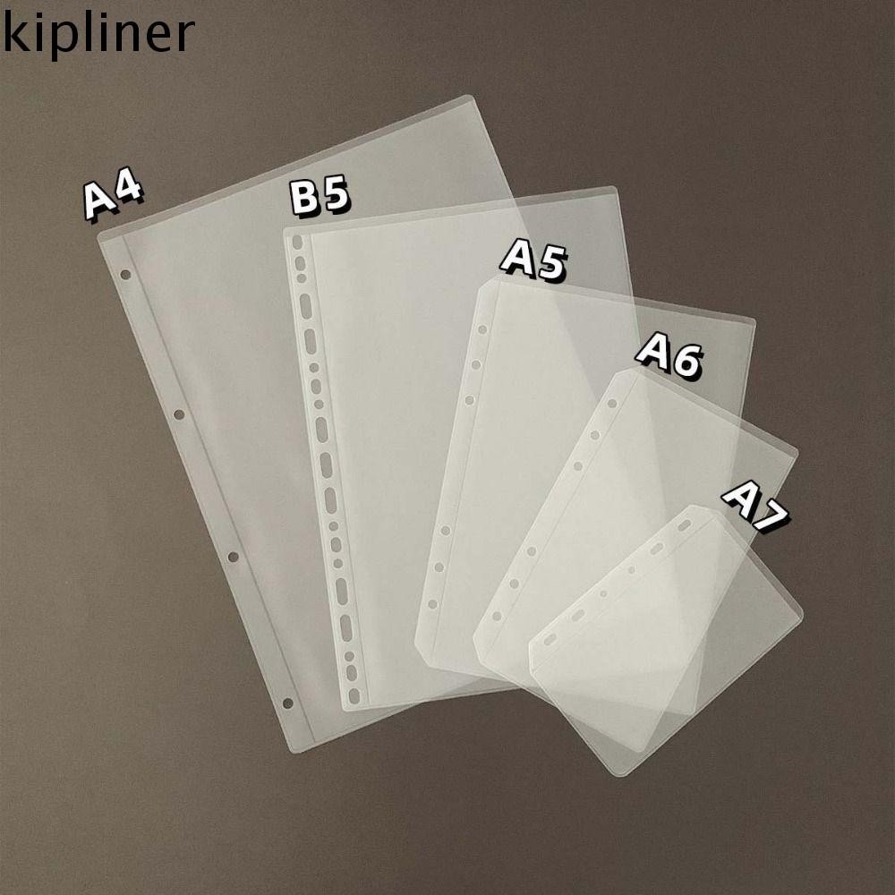 KIPLINER 10Pcs Loose-Leaf Notebook Refill Paper, Transparent PVC Spiral ...