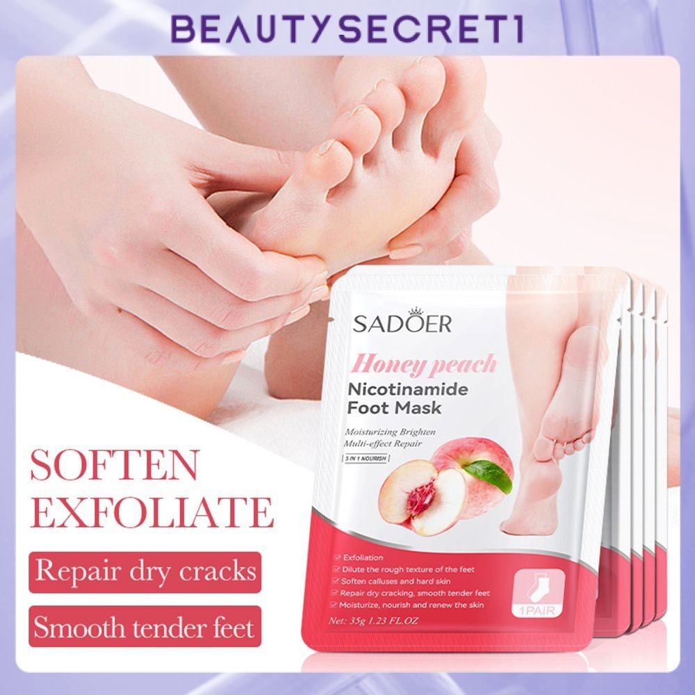 SADOER Niacinamide Foot Mask Avocado Exfoliation Gentle Improves ...
