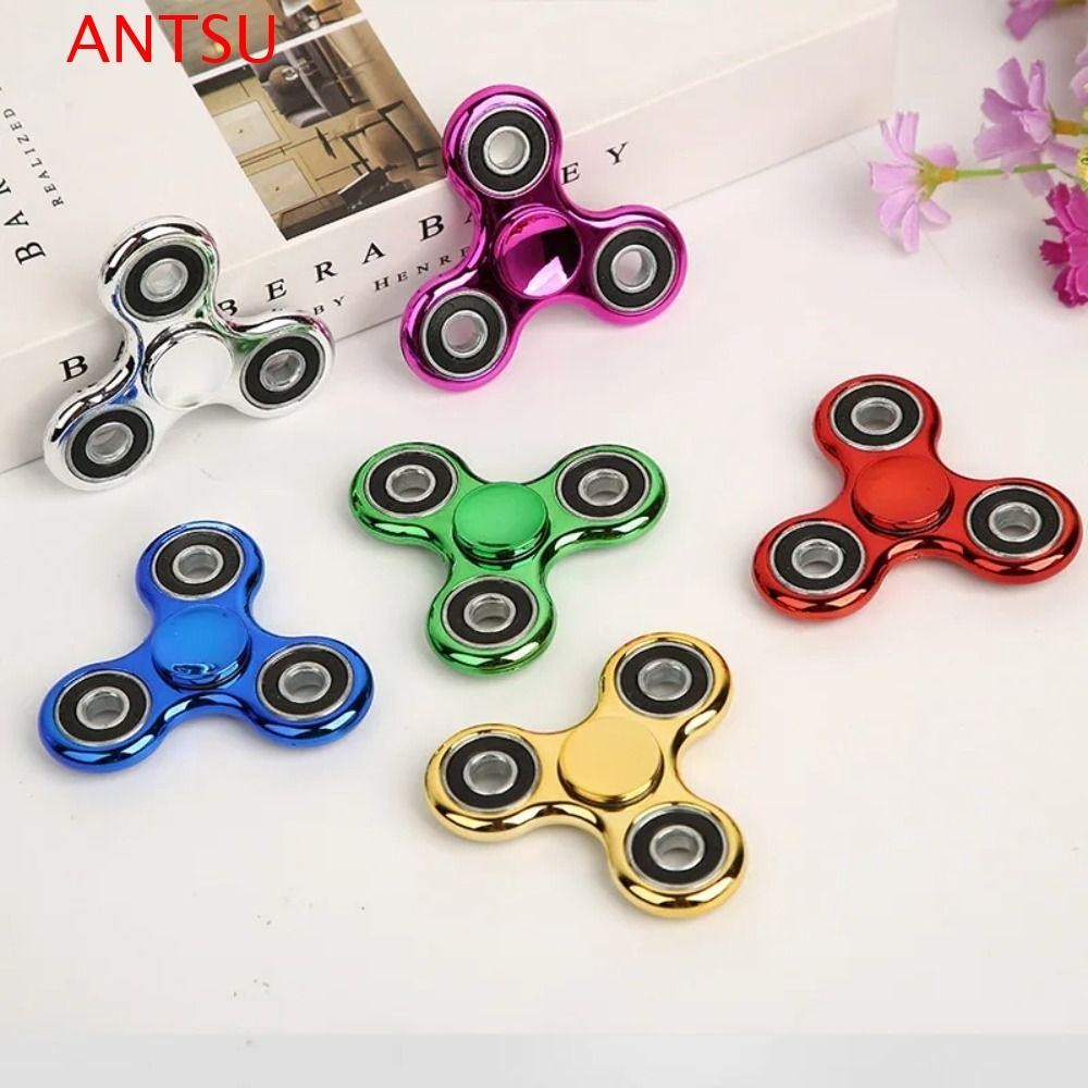 ANTSU Fingertip Gyroscope, 4 Bearings Three Finger Hand Spinner ...