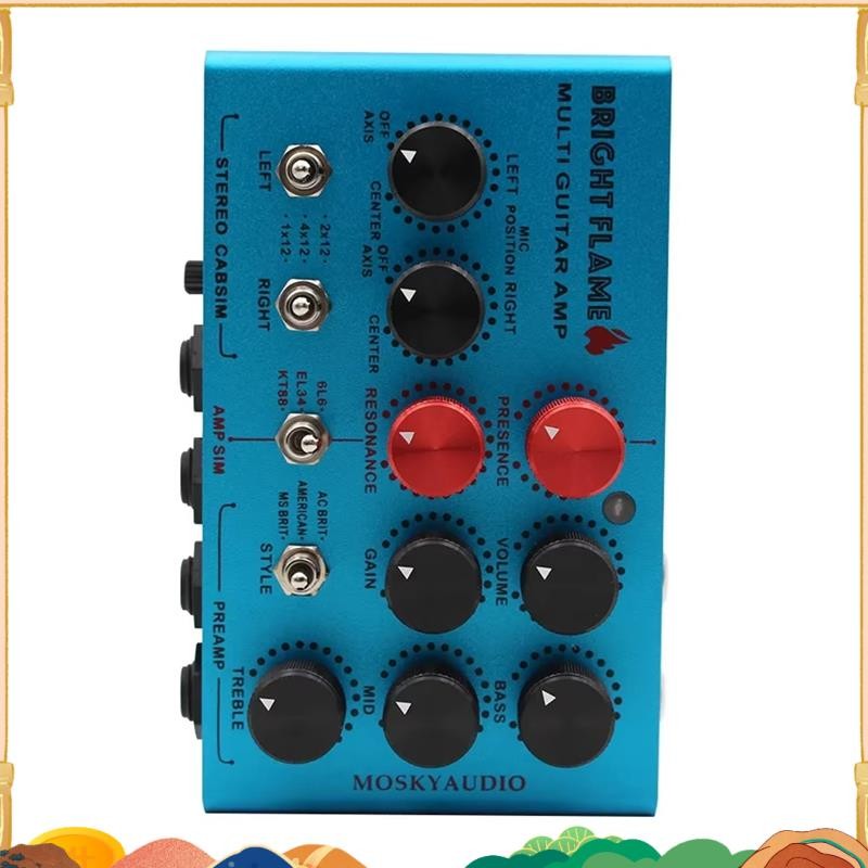 Audio Multi Guitar Amp Simulator Pedal Stereo Cabinet Sim Box Preamp DI ...