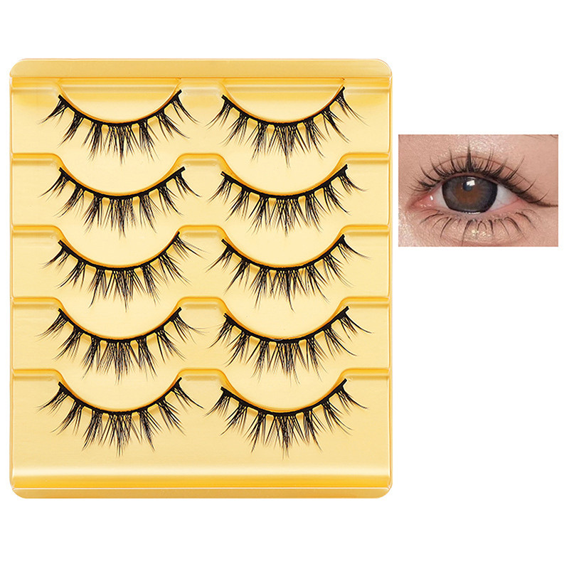 TBPH Flying Fox Eyelashes 5 Pairs Can Segment Self-grafting Eyelashes ...