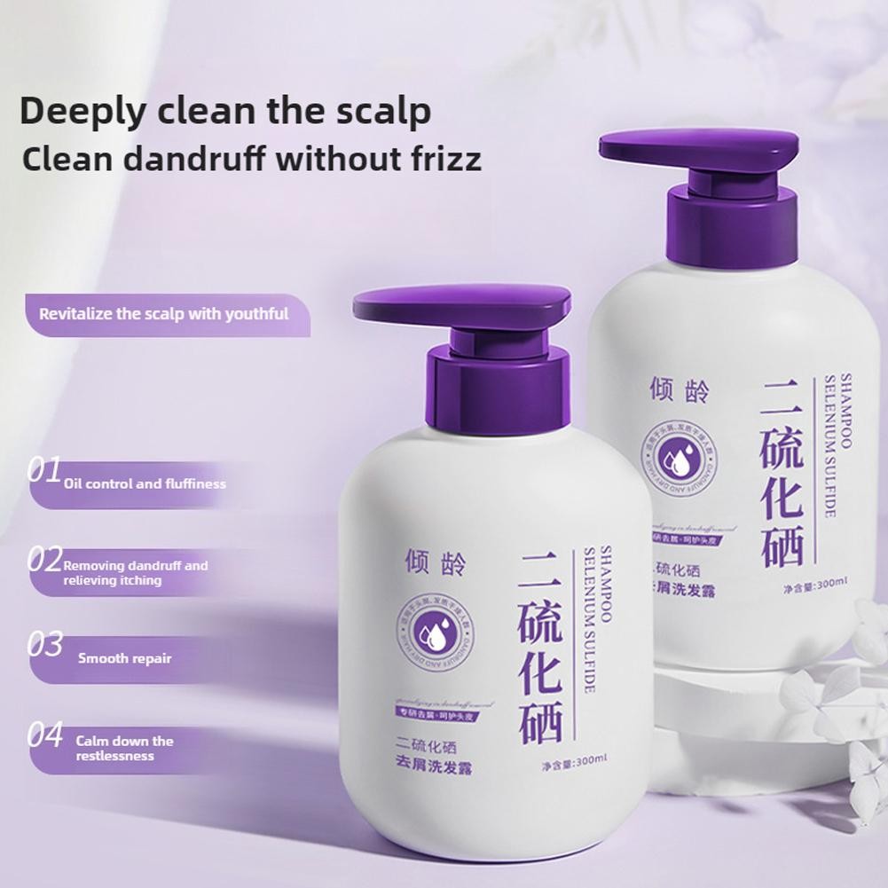 300ml Anti-Dandruff Shampoo Fluffy Smooth Scalp Cleaning Hair Care ...