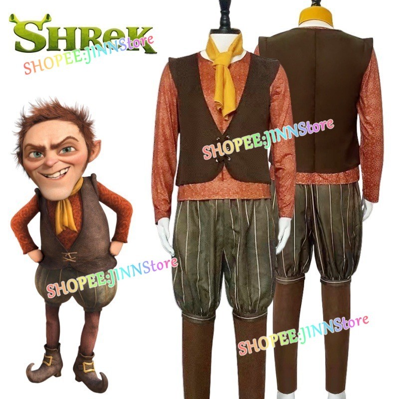 - JINN - Rumpelstiltskin Cosplay Costume Anime SHREK Rumpel Uniforms ...