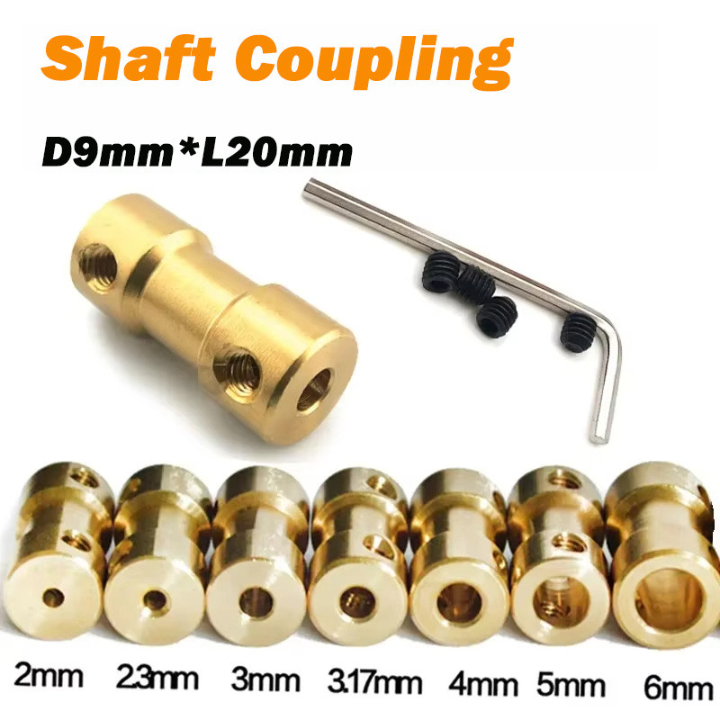 1/2/5Pcs Motor Shaft Coupling 2mm 2.3mm 3mm~6mm Coupler Connector ...