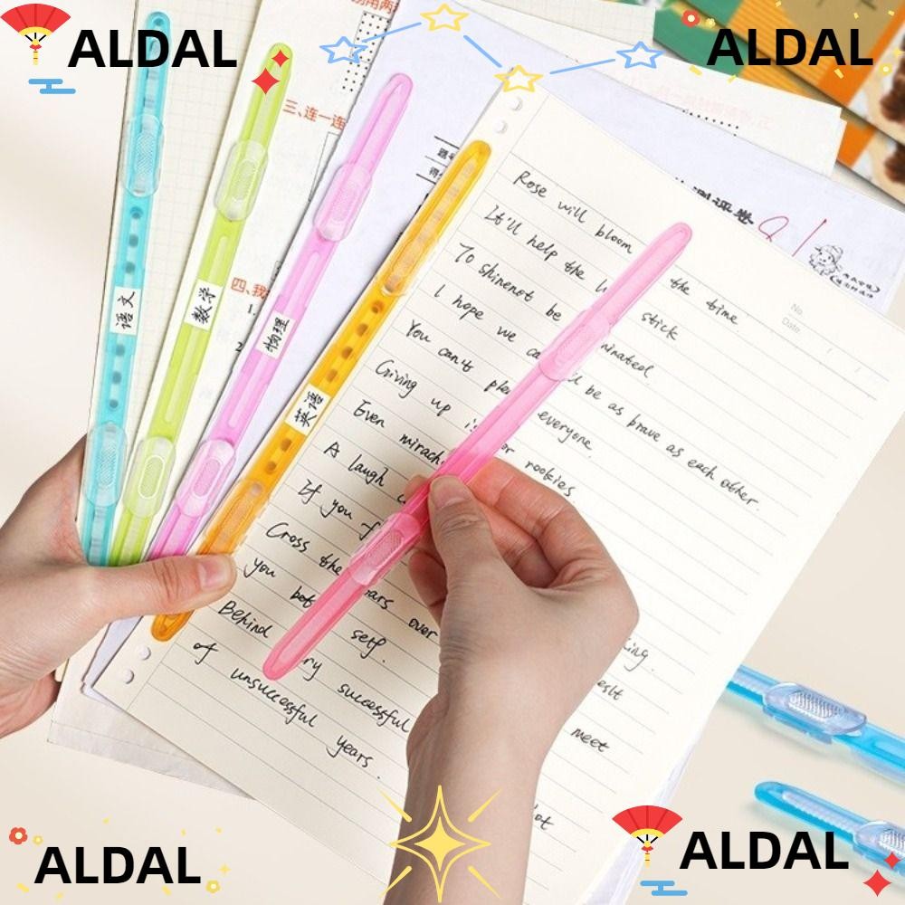 ALDAL 12pcs Loose Leaf Clips, 2 Hole DIY Scrapbook Binding Clips Strip ...