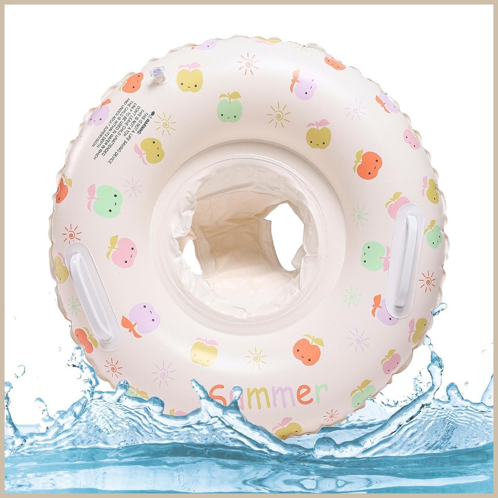 Toddler Swimming Float Pool Swim Inflatable Floats Safety Seat Handle ...