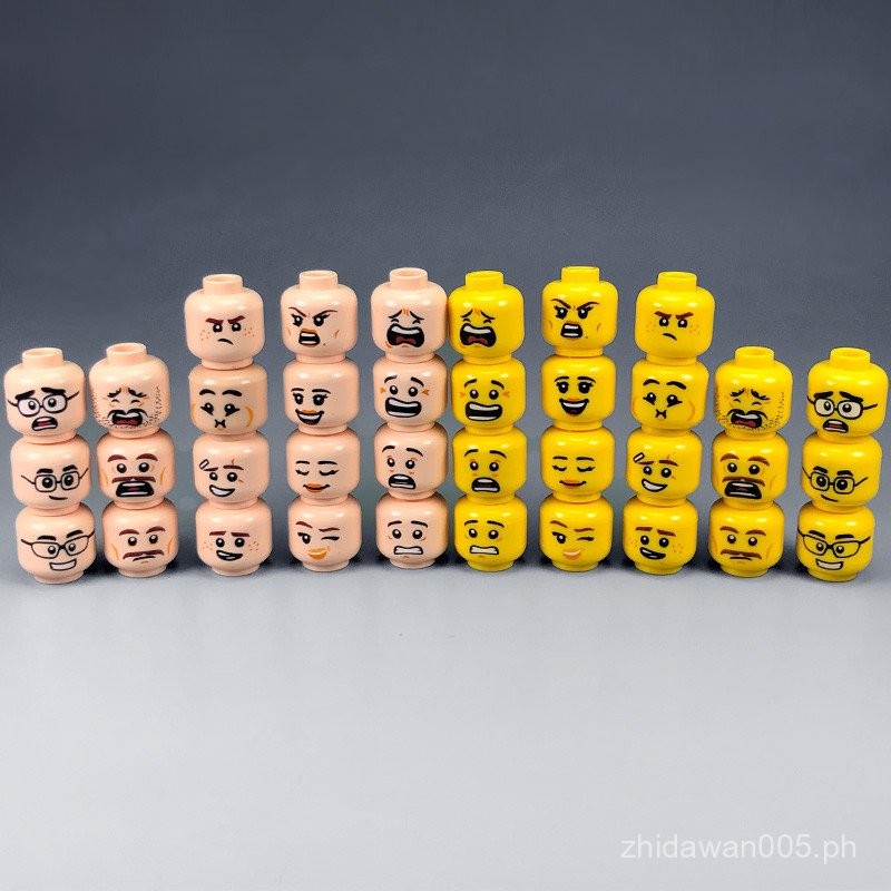 Domestic Small Particle Minifigure Body Parts Boys and girls Emotions ...